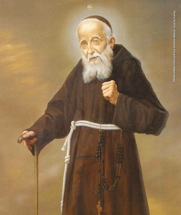 Figura di San Leopoldo in legno - Ferdinand Stuflesser 1875